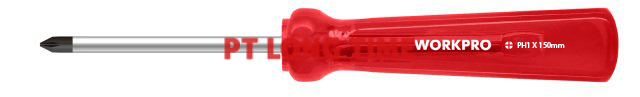 WORKPRO W021380 RED PHILLIPS SCREWDRIVER PH1 X 150MM (+) - PT Long Time
